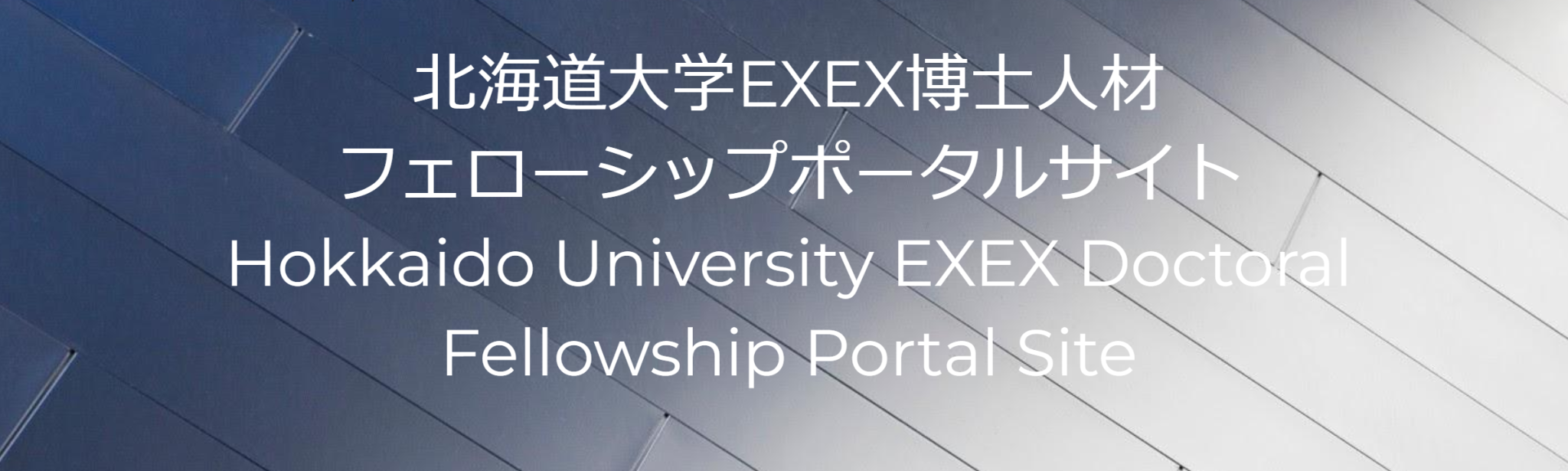 北海道大学EXEX博士人材フェローシップについて – 北海道大学 大学院総合化学院